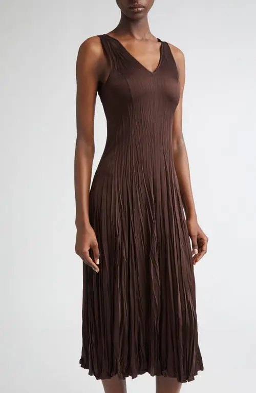 Michael Kors Crushed Charmeuse Midi Dress
