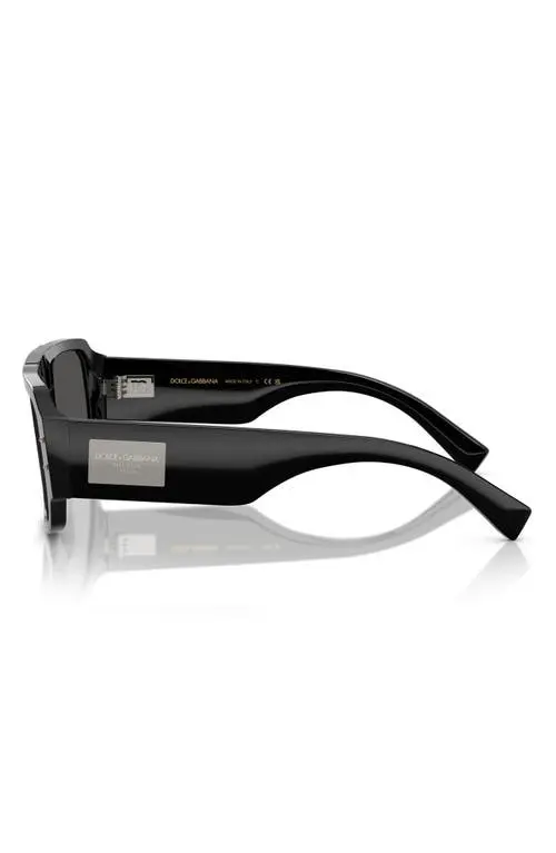Dolce & Gabbana 57mm Pilot Sunglasses