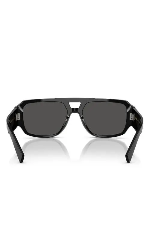 Dolce & Gabbana 57mm Pilot Sunglasses