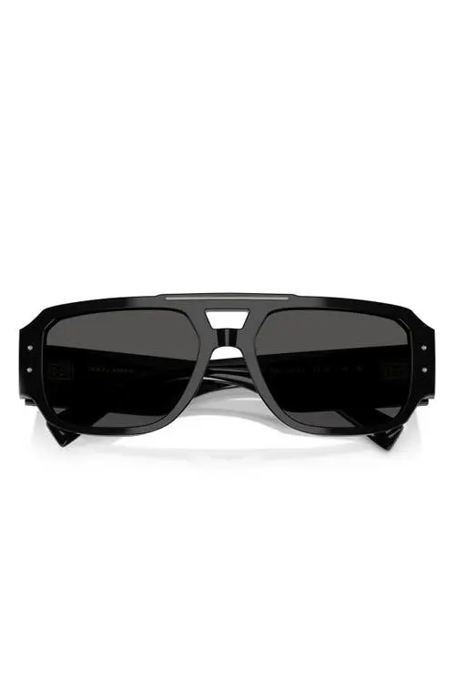 Dolce & Gabbana 57mm Pilot Sunglasses