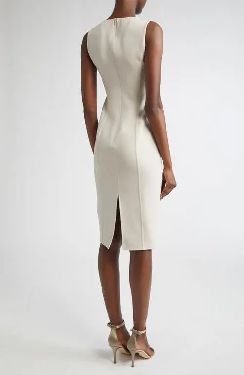 Michael Kors Double Face Stretch Crepe Sheath Dress