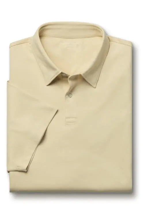 CHARLES TYRWHITT Smart Jersey Polo - Light Tan