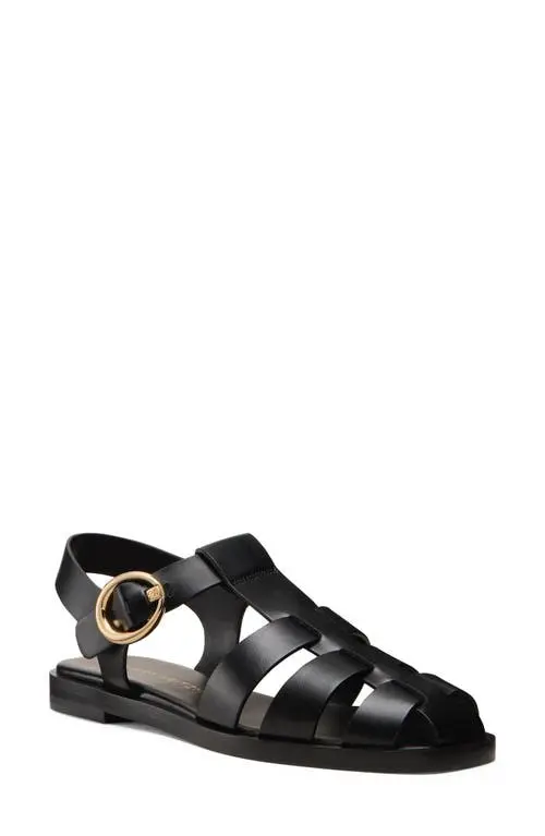STUART WEITZMAN Villa Fisherman Sandal - Black
