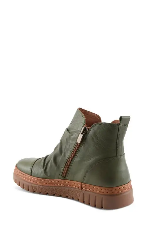 SPRING STEP SHOES Vandis Bootie - Olive Green