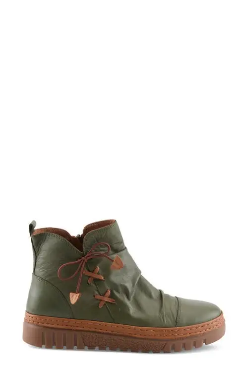 SPRING STEP SHOES Vandis Bootie - Olive Green
