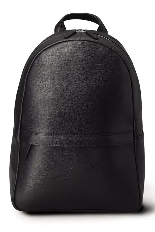 CHARLES TYRWHITT Leather Backpack - Black