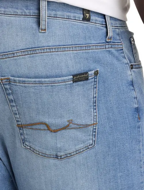 7 For All Mankind Big & Tall Straight Leg Jeans - Pacific Blue