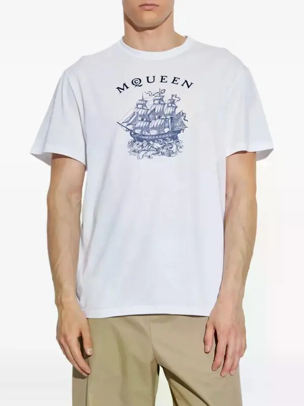 Alexander McQueen Graphic-print T-shirt - White