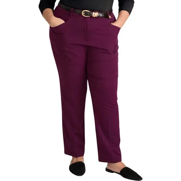 Universal Standard All Day High Waist Cigarette Pants - Gamay