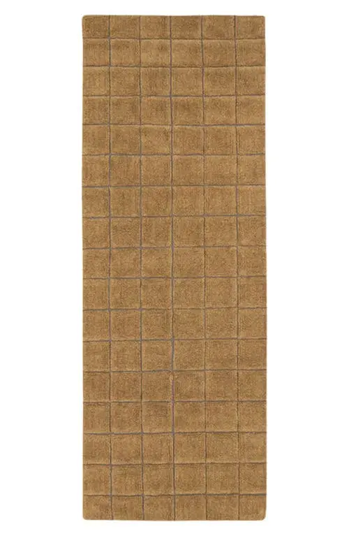 LORENA CANALS Woolable Mosaic Washable Wool Rug - Ochre