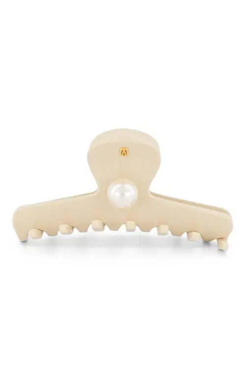 Alexandre De Paris Blanche Acetate And Pearl Hair Claw Clip - Beige