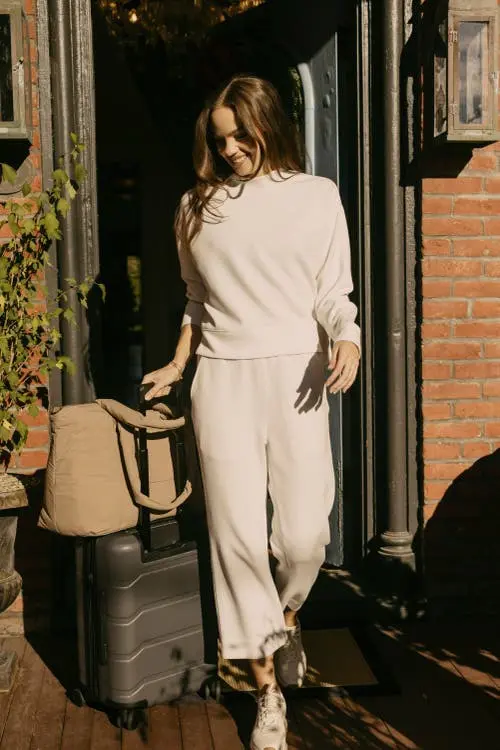 HONORS The Clubhouse Travel Pant - Cream
