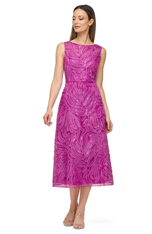 chinese dress ladies JS Collections Two-Tone Lace Embroidery Cocktail Dress Black/ Vanilla