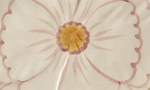 RICE BY RICE Set Of 4 Flower Shaped Side Plates