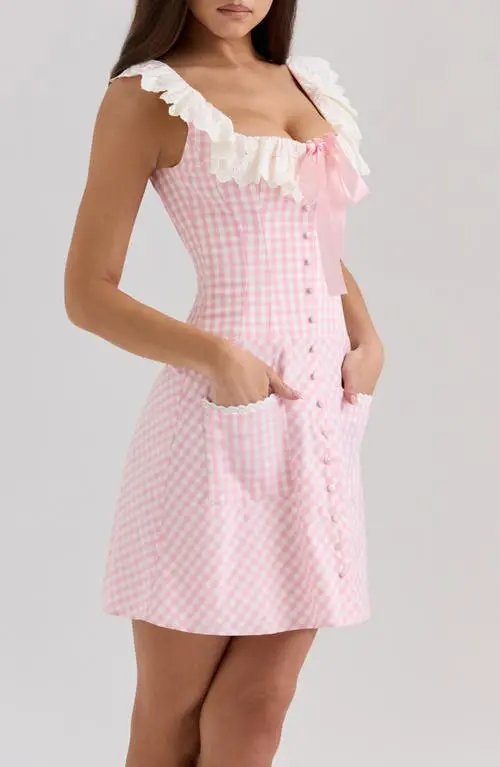 House Of Cb Astra Ruffle Mini Dress