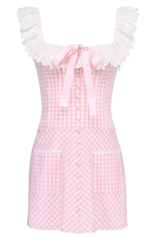 House Of Cb Astra Ruffle Mini Dress