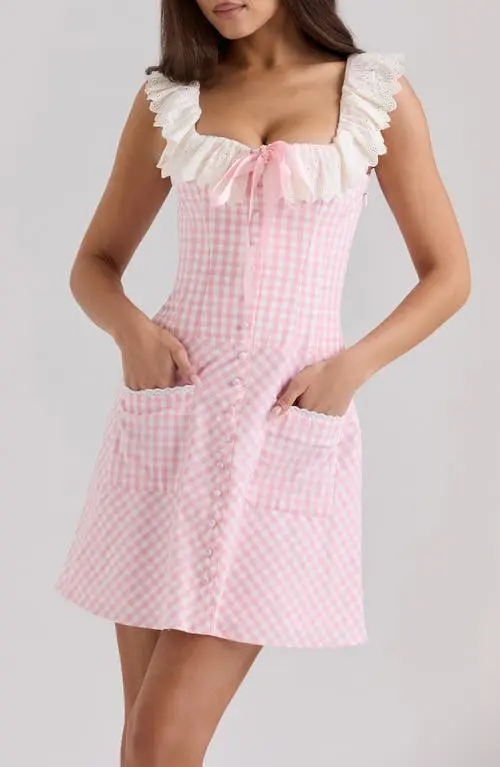 House Of Cb Astra Ruffle Mini Dress