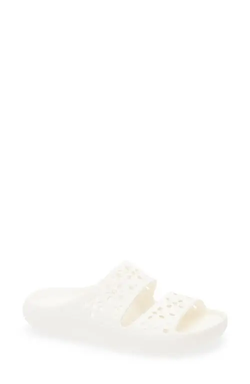 CROCS Classic Floral Cutout Slide Sandal
