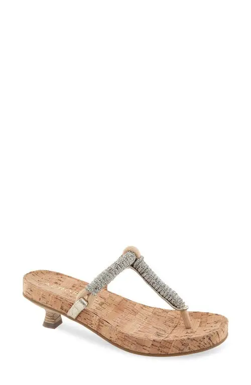 Aerosoles Crystal Rope Sandal - Crystal/ Champagne Rope/ Cork
