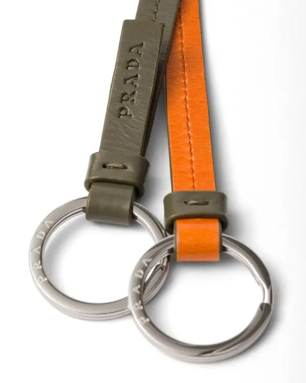 Prada Leather Keychain Charm