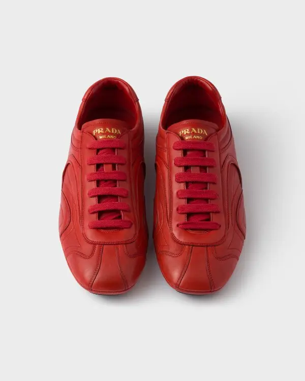 Prada Montecarlo Re-edition 2005 Nappa Sneakers - Red