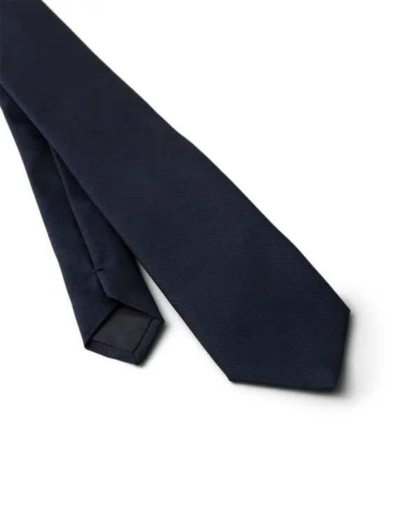 Prada Silk Neck Tie - Blue