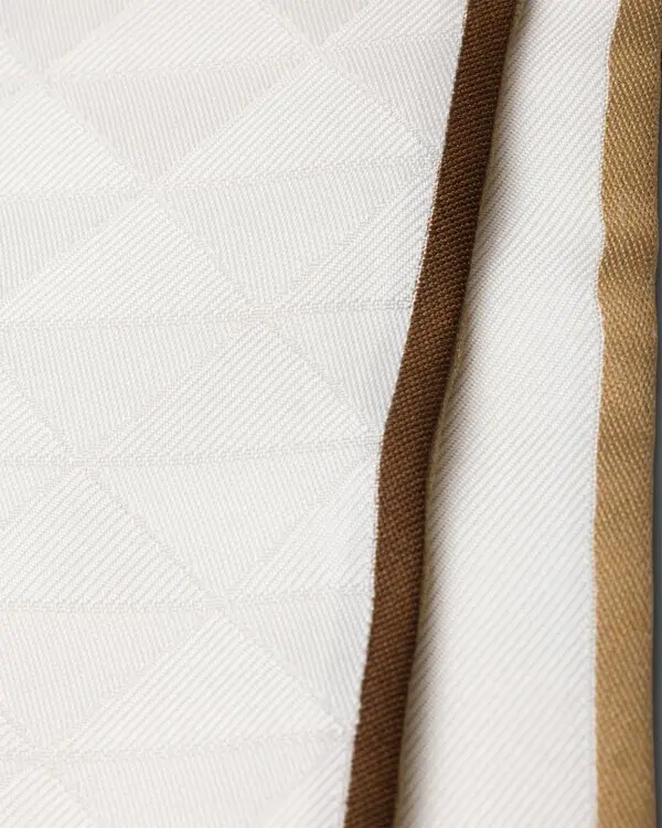 Prada Printed Silk Twill Jacquard Skinny Scarf - Neutral