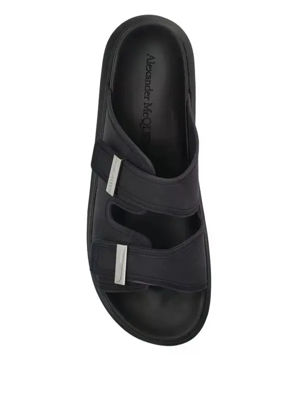 Alexander McQueen Round-toe Sandals - Black