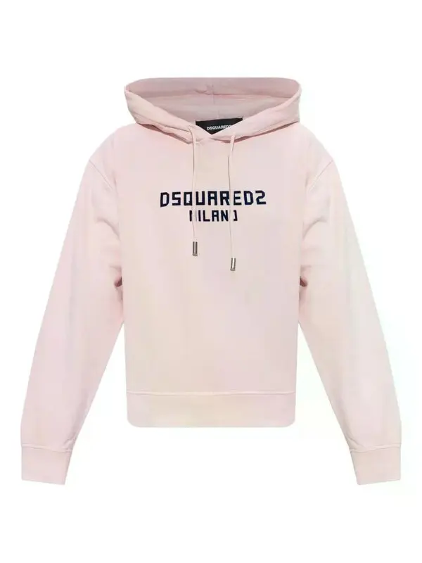 Dsquared2 Logo-print Cotton Hoodie - Pink