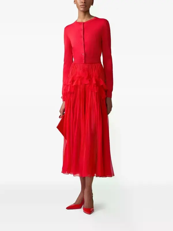 Carolina Herrera Ruffle-detailed Midi Skirt