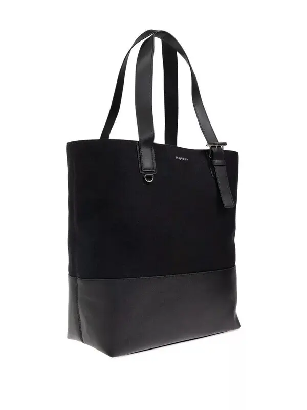 Alexander McQueen Leather Tote Bag - Black