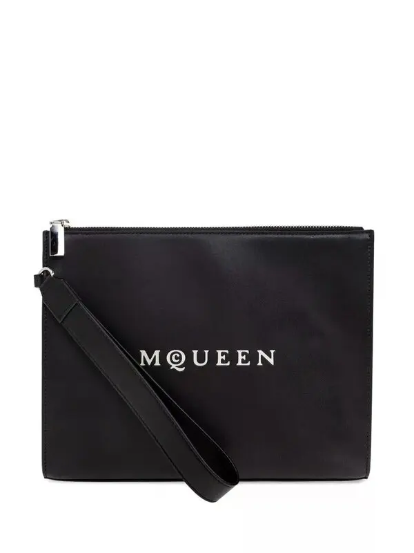 Alexander McQueen Leather Clutch - Black