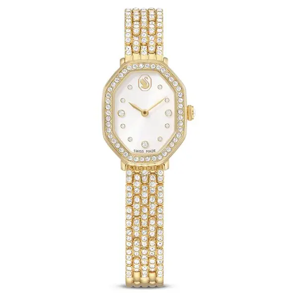 SWAROVSKI Dextera Octagon Rose Gold-tone Watch With Crystal Embellishments - Gold Tone