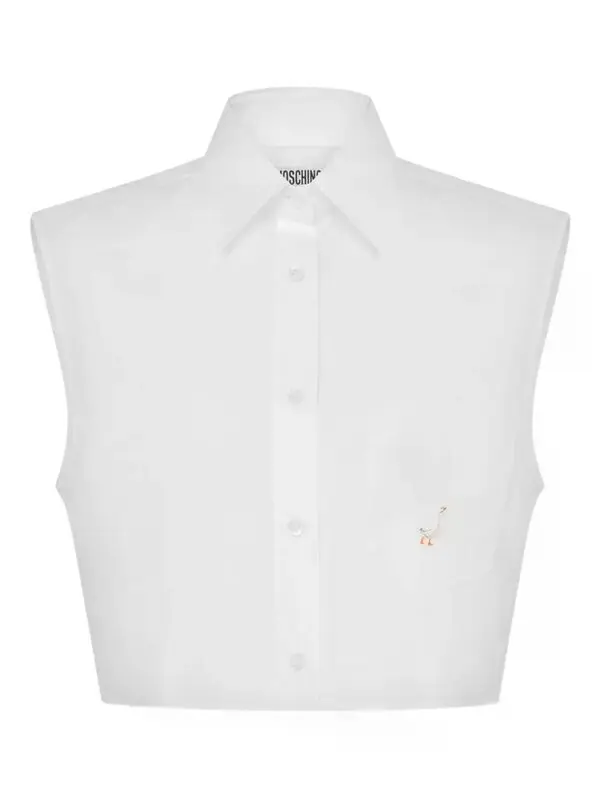 Moschino Poplin Cropped Shirt