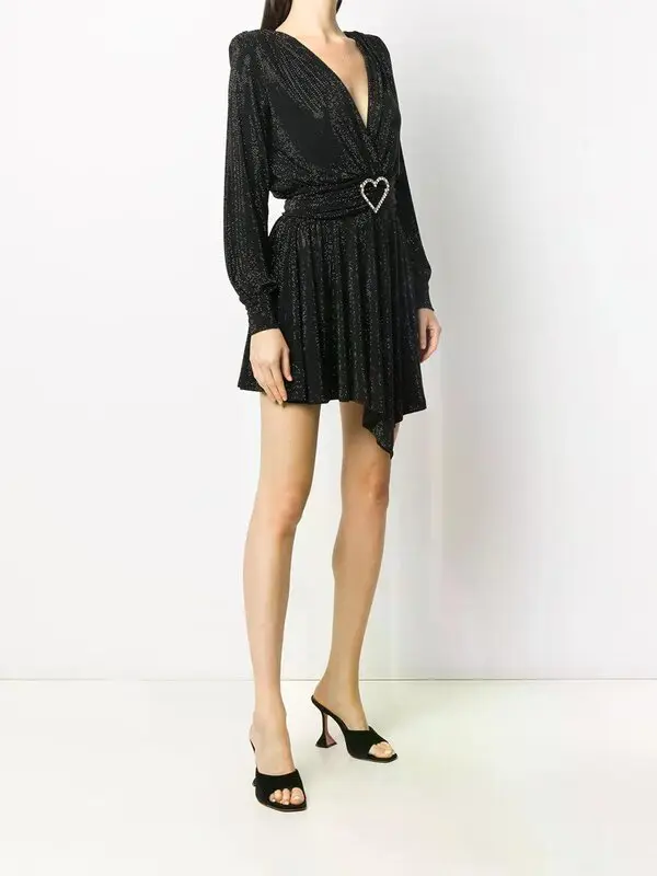 Philipp Plein Aphrodite Crystal Mini Dress - Black