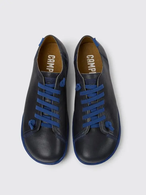 Camper Calfskin Lace-up Shoes - Blue