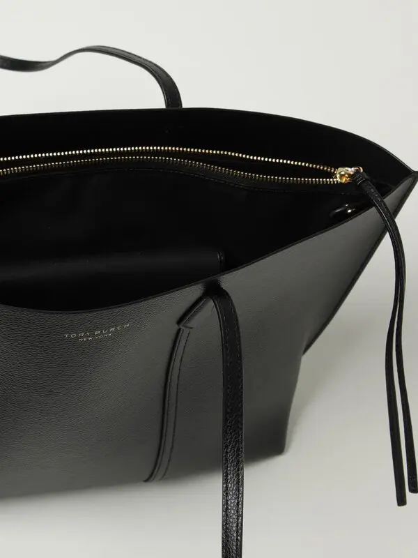 Tory Burch Leather Tote Bag - Black