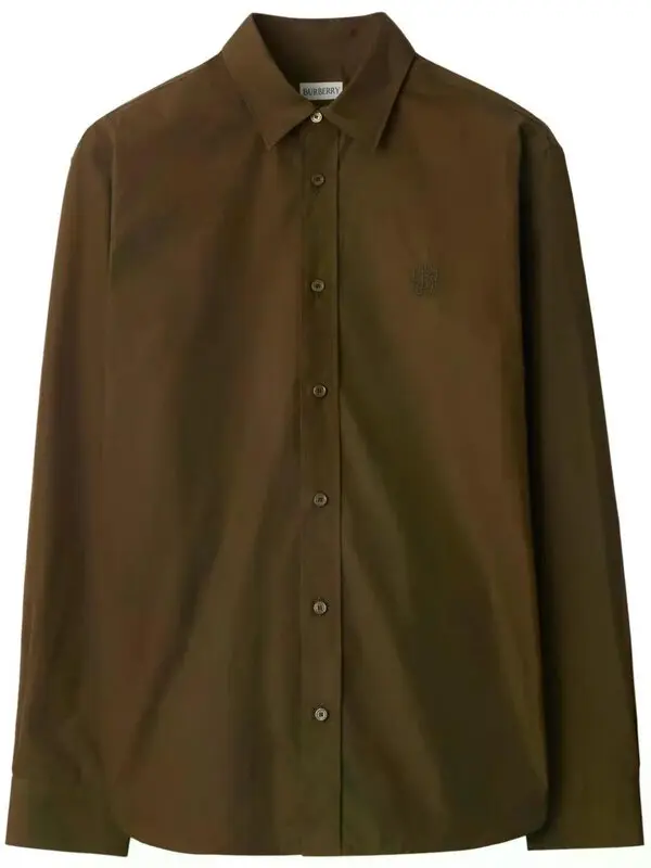 Burberry Logo-embroidered Shirt