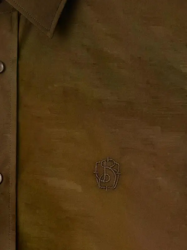 Burberry Logo-embroidered Shirt