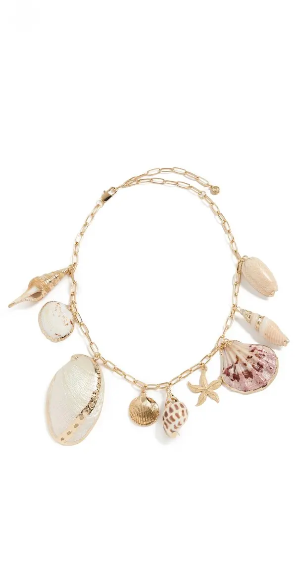 Ettika Private Island Shell Necklace - Gold
