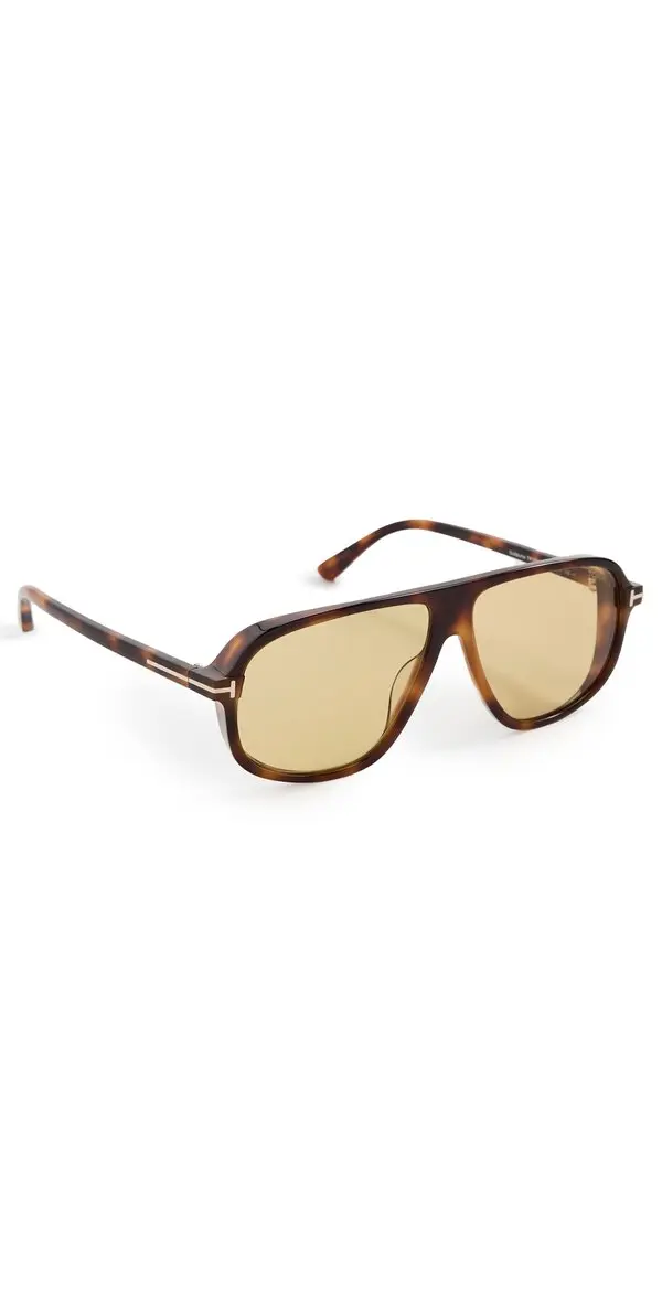 TOM FORD Guillaume Sunglasses - Shiny Classic Havana