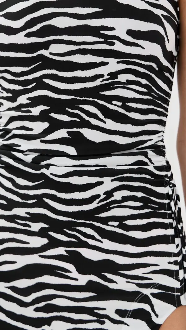 Attico Zebra Print Mini Dress