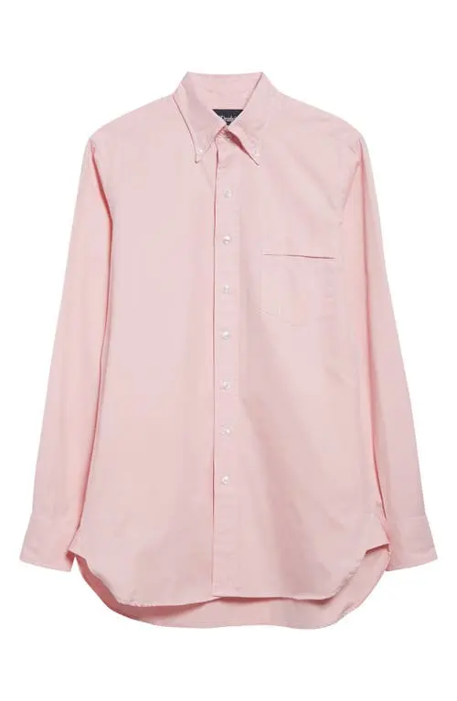 DRAKE'S Pinpoint Cotton Oxford Button-down Shirt