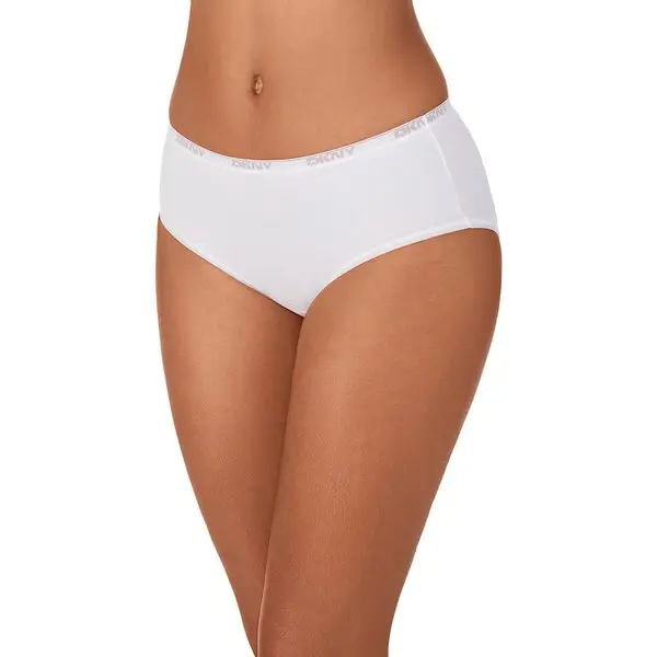 Dkny Cotton Blend Briefs - White