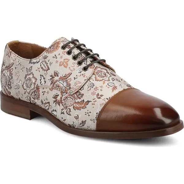 Taft Jack Cap-toe Oxford Dress Shoe - Light Floral