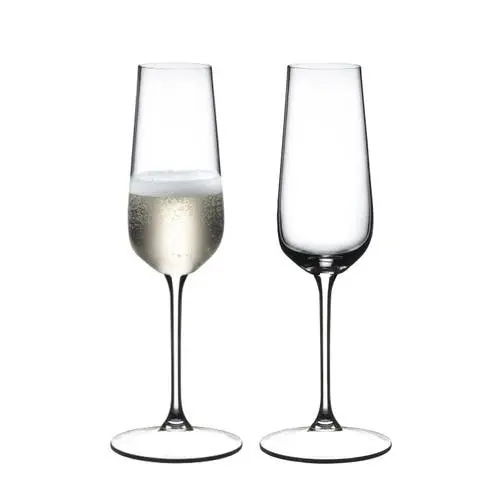 RIEDEL Grape@ Champagne Flute Wine Glass, Set Of 2 - Clear