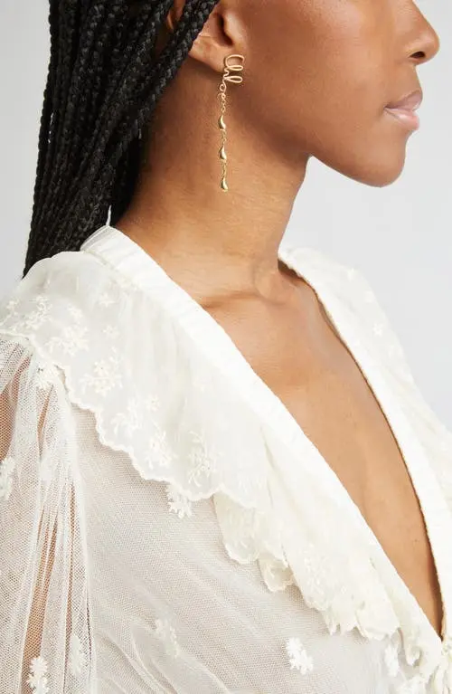 Chloé Iconic Linear Drop Earrings