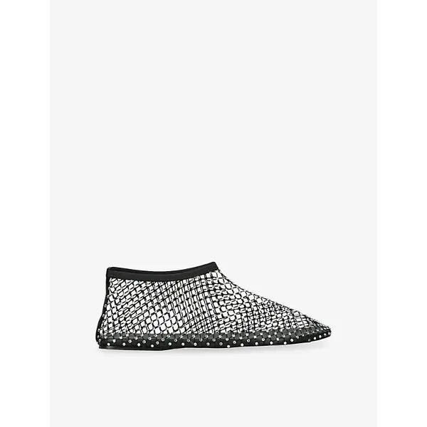 Christopher Esber Minette Mesh Ballet Flats - Black