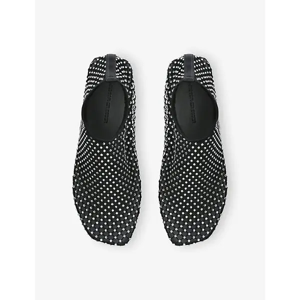 Christopher Esber Minette Mesh Ballet Flats - Black