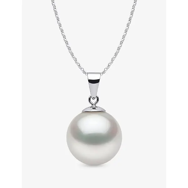 Yoko London Round 18ct White-gold And Pearl Pendant Necklace - White Gold